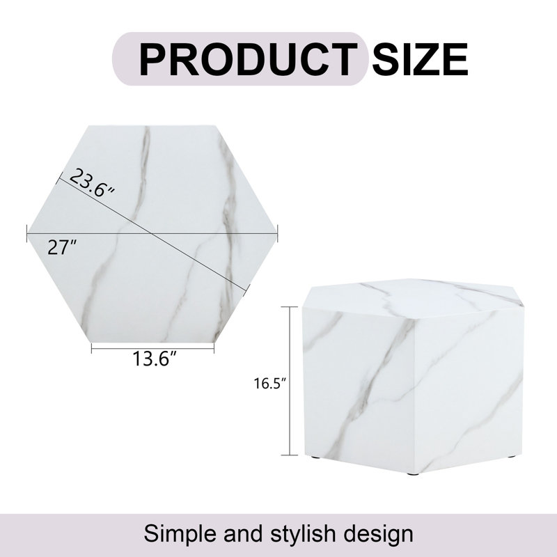 Ivy Bronx Hexagonal Coffee Table | Wayfair